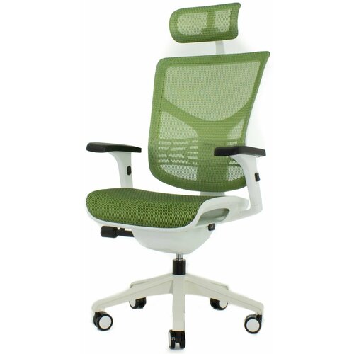 Кресло для персонала Falto Expert Vista белый каркас, зеленый