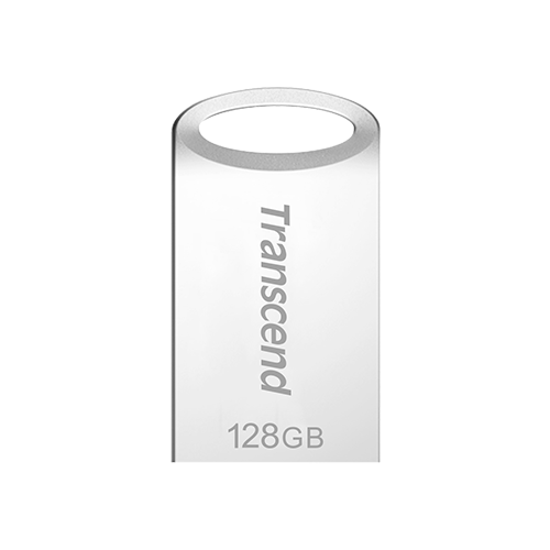 Флешка Transcend JetFlash 710S 128 ГБ, 1 шт., серебристый