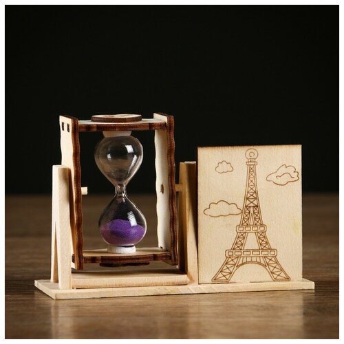 Песочные часы "Башня", сувенирные, с карандашницей, 10 х 13.5 см, микс