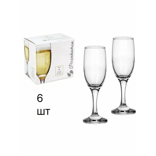 Набор бокалов 6шт для шампанского 190мл h19,5см Bistro