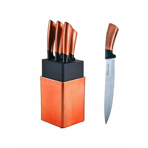 Набор ножей на подставке MAYER&BOCH, сталь, 6 предметов