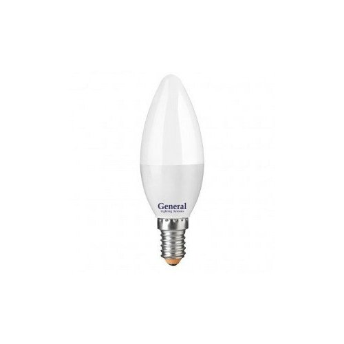 Светодиодная LED лампа General свеча E14 15W 6500K 6K 35х105 пластик/алюм GLDEN-CF-15-230-E14-6500 661097 (упаковка 25 штук)