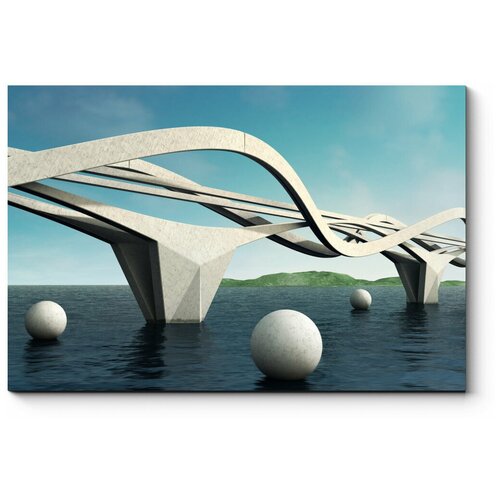 Модульная картина Пластичный мост 80x53