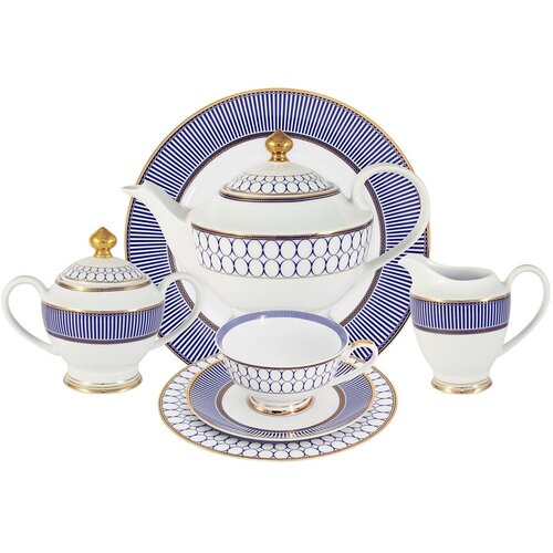Чайный сервиз на 12 персон 42 предмета Anna Lafarg Адмиралтейский, фарфор (AL-9831-Y3_42A-MI)