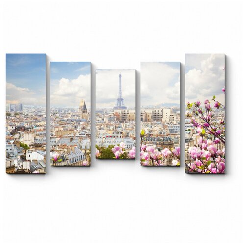 Модульная картина Весна в Париже 190x114