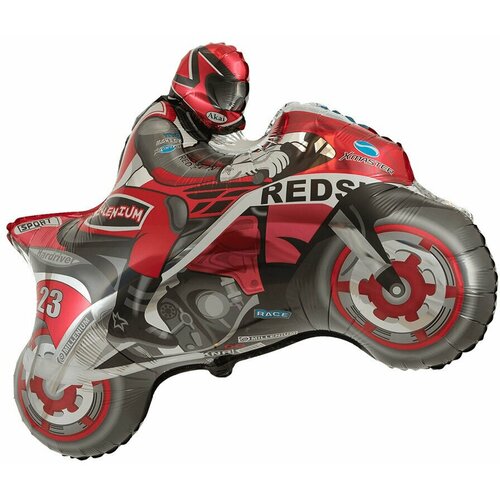Воздушный шар Мотоцикл красный, 80 см