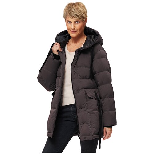 Куртка D'IMMA fashion studio Амперо, размер 48, серый, коричневый