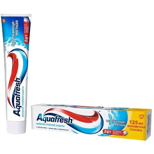 Зубная паста Aquafresh Тотал «Освежающе мятная», 125 мл