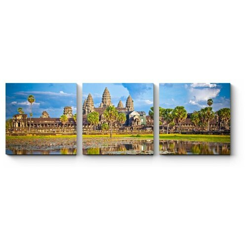 Модульная картина Знаменитый храмовый комплекс Ангкор-Ват170x57