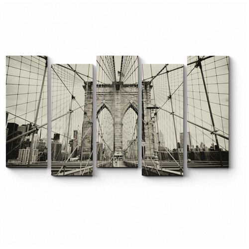 Модульная картина Все мосты ведут в Нью-Йорк 90x52