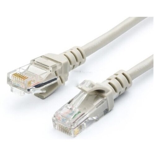 Atcom Патч-корд UTP 5e кат. Atcom AT9159 с разъемами RJ-45, серый (0.5м)