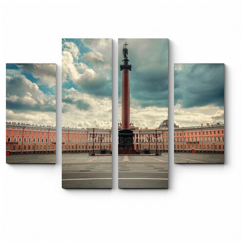 Модульная картина Александровская колонна на Дворцовой площади 120x90