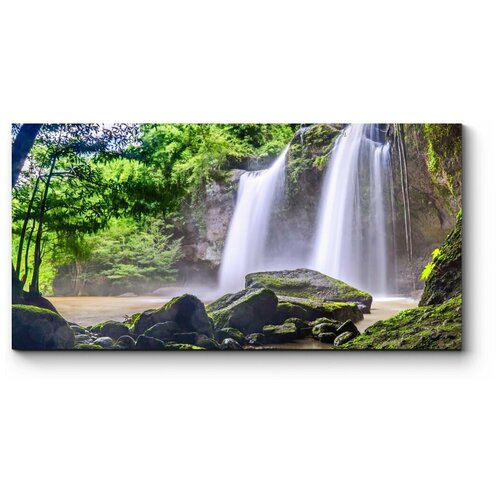 Модульная картина Райский водопад70x35
