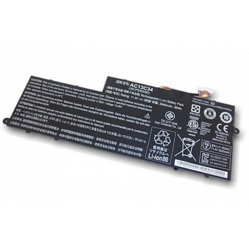 Аккумулятор для Acer Aspire E3-111-C6LG, E3-112, E3-112-C6YY, E11, (AC13C34), 30Wh, 2640mAh, 11.4V