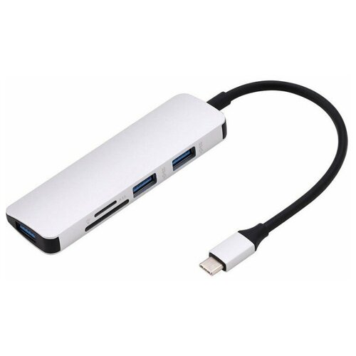 Переходник Type-C to USB 3 в 1 (USB 3.0*3 TF SD CARD) для MAC