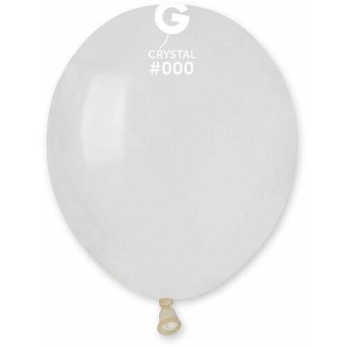 Воздушный шар, Весёлая затея, 5"/00 Кристалл Transparent 100шт