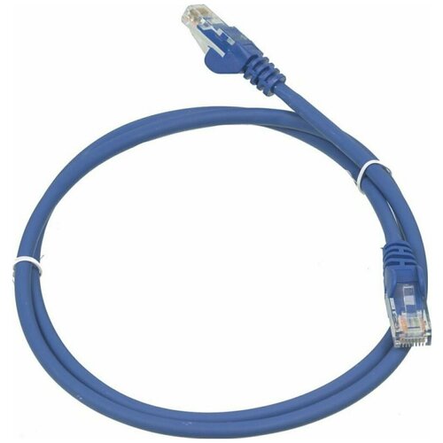 Патч-корд Lanmaster UTP LAN-PC45/U5E-1.0-BL вилка RJ-45-вилка RJ-45 кат.5е 1м синий LSZH (уп:1шт)