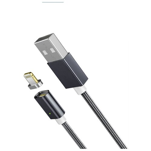 Магнитный кабель Pro Legend USB 2.0 A вилка <-->Lightning (iphone 5/6/7), черный 1 м.