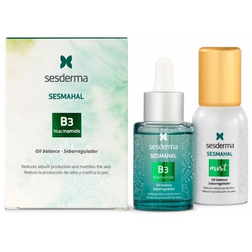 Набор Sesderma Sesmahal B3: Сыворотка себорегулирующая 30 мл + спрей мист себорегулирующий 30 мл