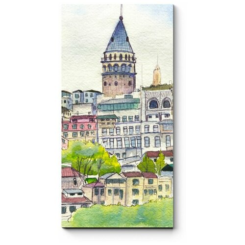 Модульная картина Галатская башня в Стамбуле 30x60