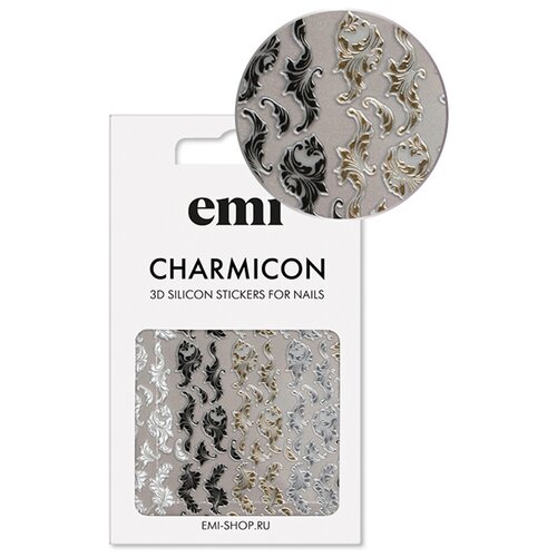 E.Mi, 3D-стикеры №155 Вензеля Charmicon 3D Silicone Stickers