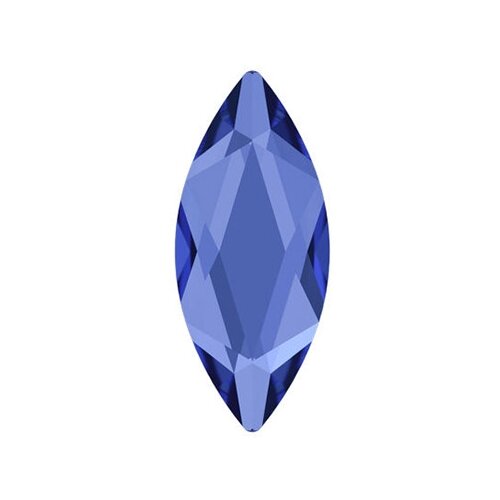 Страз неклеевой Сваровски 2201 цветн. 8 х 3.5 мм кристалл в пакете синий (sapphire 206) 53635850652