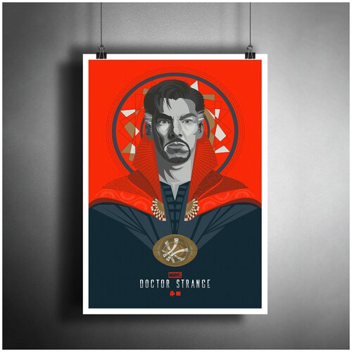 Постер плакат для интерьера "Фильм: Доктор Стрэндж. Doctor Strange. Комиксы Марвел. Бенедикт Камбербэтч"/ Декор дома, офиса, комнаты A3 (297 x 420 мм)