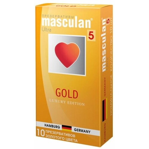 Презервативы Masculan ультратонкие с ароматом ванили GOLD 10 шт