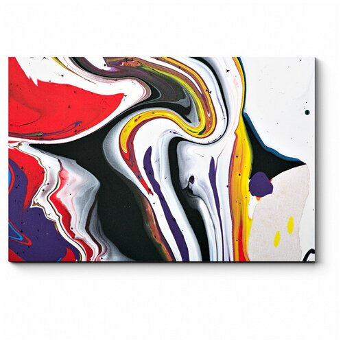 Модульная картина Разноцветная зебра 60x40