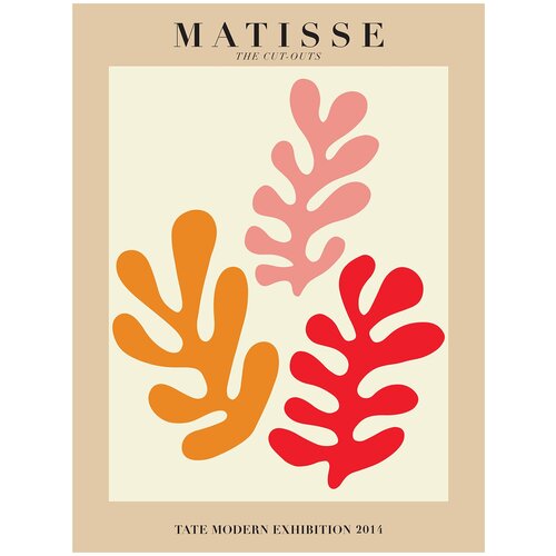 Постер / Плакат / Картина Анри Матисс - выставочный плакат-2 50х70 см в подарочном тубусе