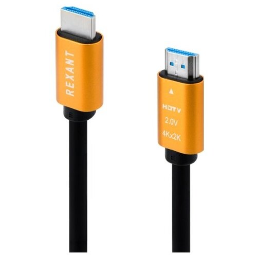 Кабель Rexant HDMI-HDMI 2.0 длина 2 м, высокоскоростной, серия Gold