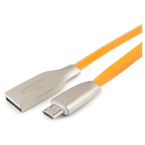 Кабель Cablexpert USB 2.0 AM/microB, серия Gold, длина 1 м, оранжевый, блистер CC-G-mUSB01O-1M 16205354