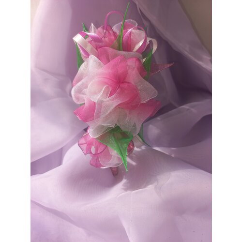 Ободок для девочки с розовыми розами ручной работы