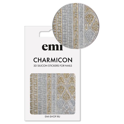 E.Mi, 3D-стикеры №153 Драгоценности Charmicon 3D Silicone Stickers