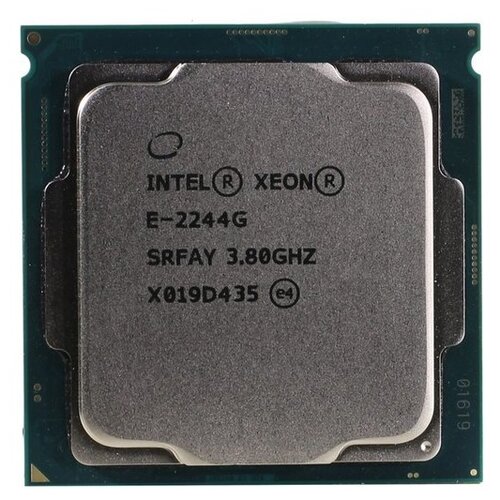 Процессор Intel Xeon E-2244G LGA1151 v2,  4 x 3800 МГц, OEM