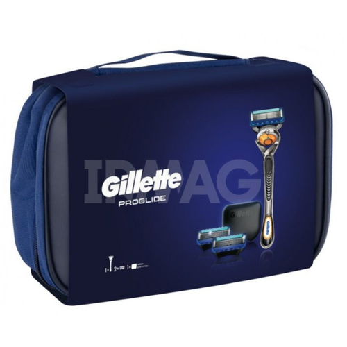 Подарочный набор Gillette Fusion5 ProGlide Flexball Бритва с 1 сменной кассетой + GIL FUS ProGlide 2 сменные кассеты + чехол