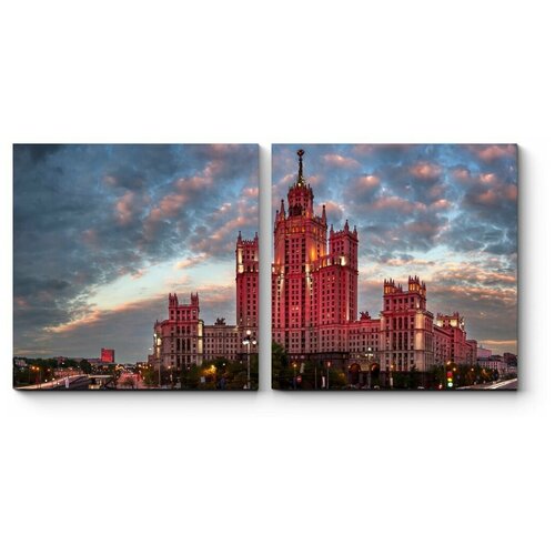 Модульная картина Величественная Москва180x90