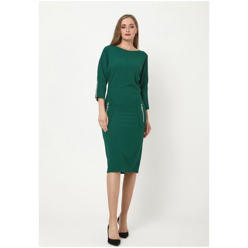 Платье Мадам Т, размер 44, зеленый