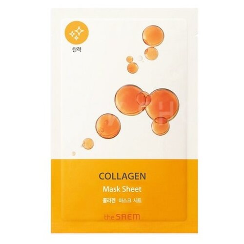 The Saem Тканевая маска с коллагеном Bio Solution Mask Sheet Firming Collagen, 20 г, 20 мл