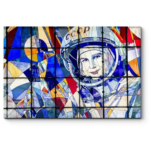 Модульная картина Первая женщина-космонавт 110x73