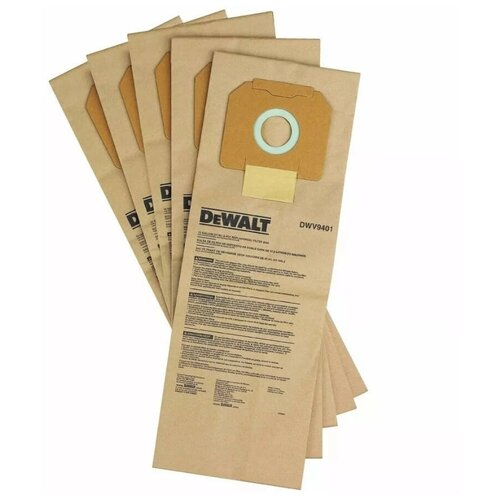 Мешки для пылесоса DeWALT DWV9401-XJ (5шт) для DWV902L