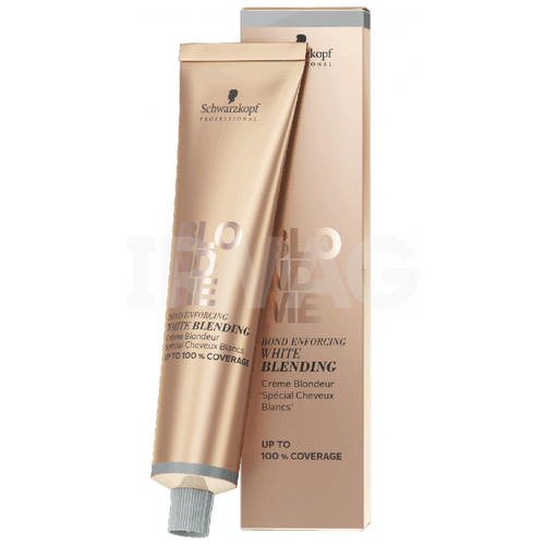 Schwarzkopf Professional, BlondMe White Blending Ice, Осветляющий бондинг-крем для седых волос Пепел, 60 мл