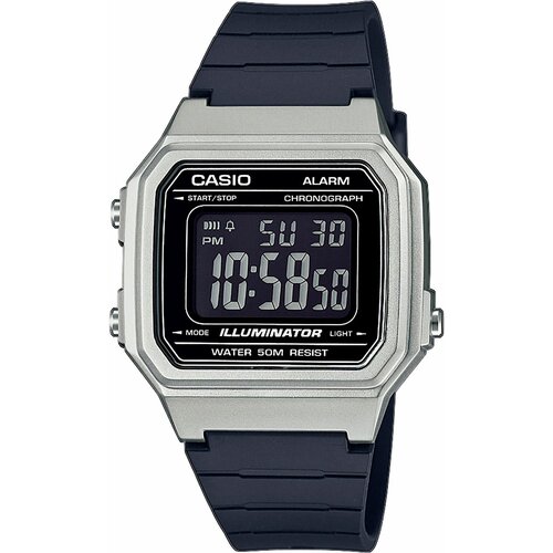 Наручные часы CASIO Collection W-217HM-7B, черный, серебряный