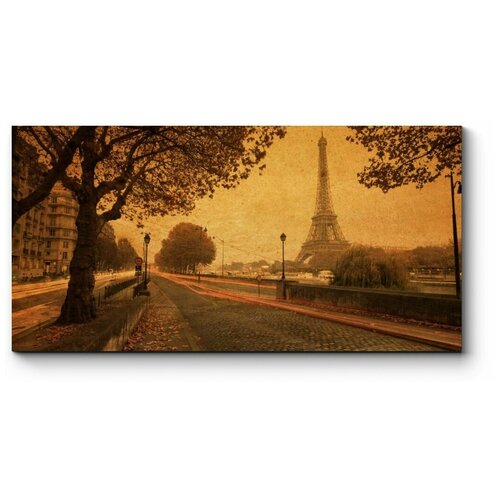 Модульная картина Винтажный Париж 60x30