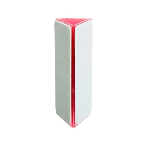 Irisk Professional Блок полирующий Б215-10 трехсторонний, белый/розовый