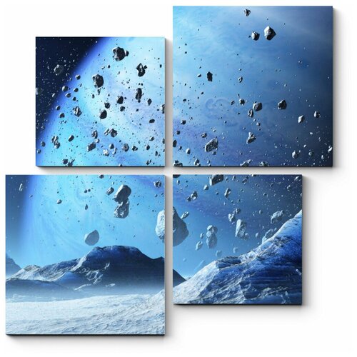 Модульная картина Метеоритный дождь 130x130