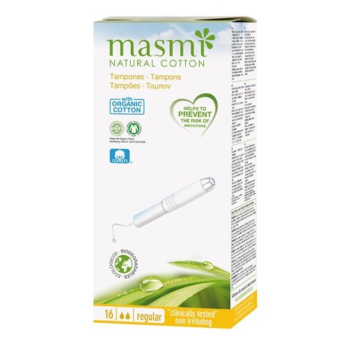 Masmi тампоны Regular с аппликатором, 2 капли, 16 шт.