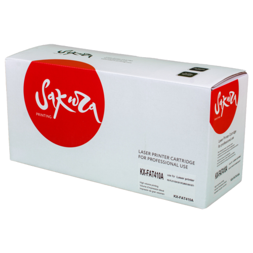 Картридж Sakura KXFAT410A, 2500 стр, черный