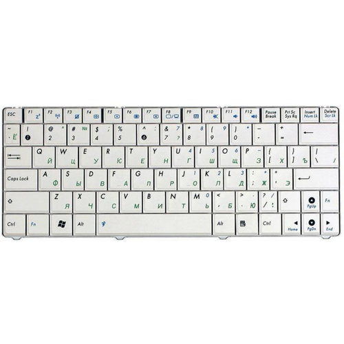 Клавиатура для ноутбука Asus Eee PC 1101, N10 белая
