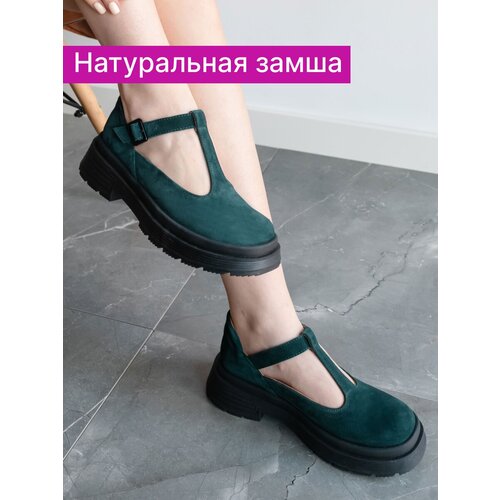 Туфли Мэри Джейн Reversal, размер 37, черный, зеленый